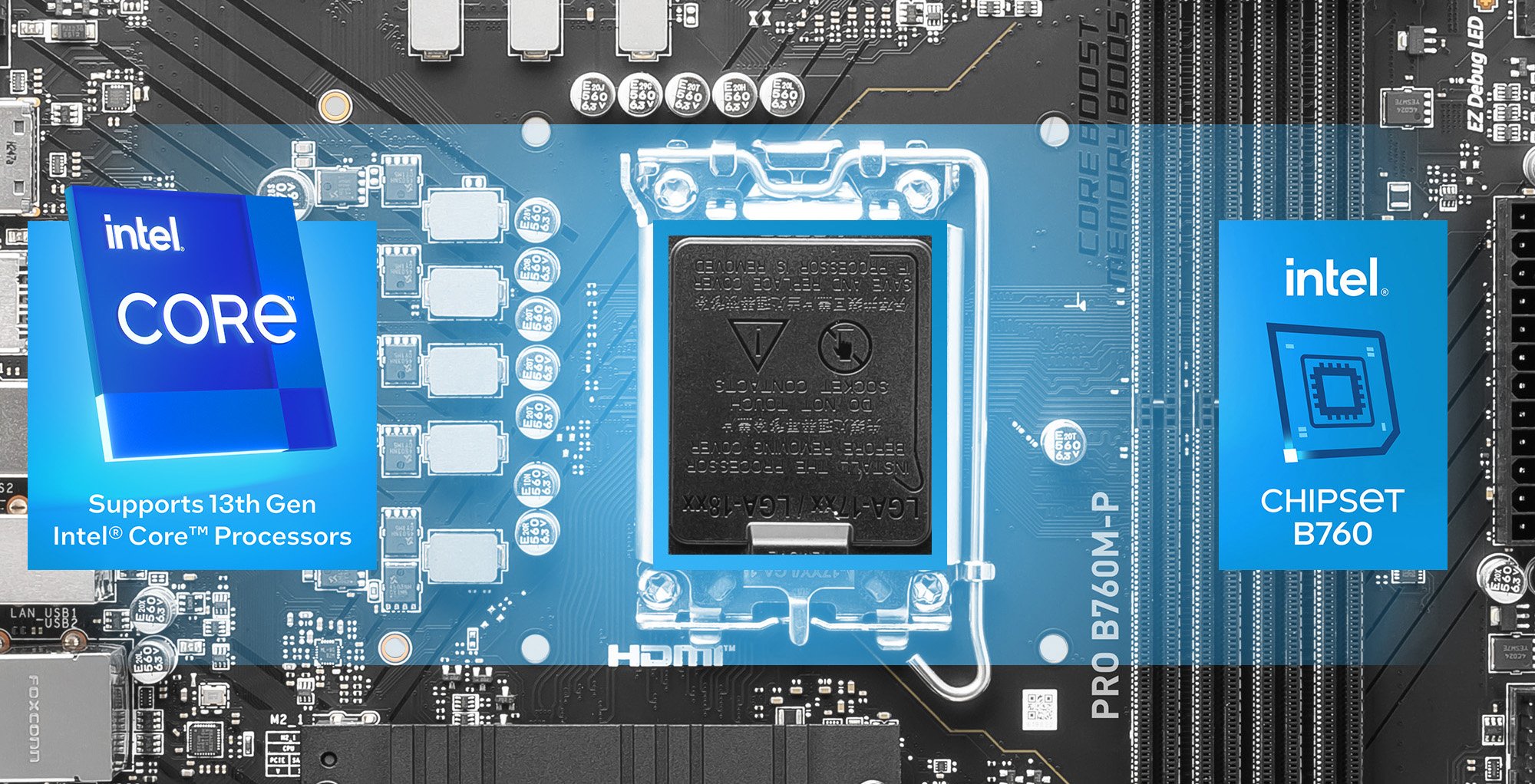 MSI PRO B760M-P LGA 1700 Intel B760 SATA 6Gb/s Micro ATX Motherboard - Newegg.com